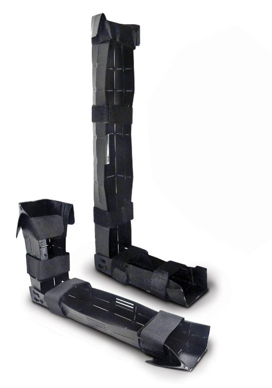Disposable folding splints (plastic)
